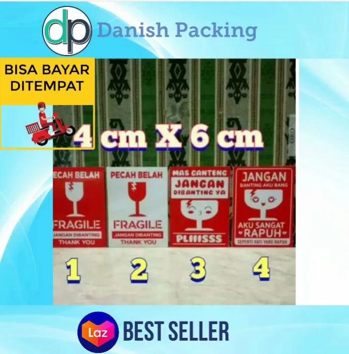 [15 LEMBAR] STICKER FRAGILE 4 X 6 | Lazada Indonesia