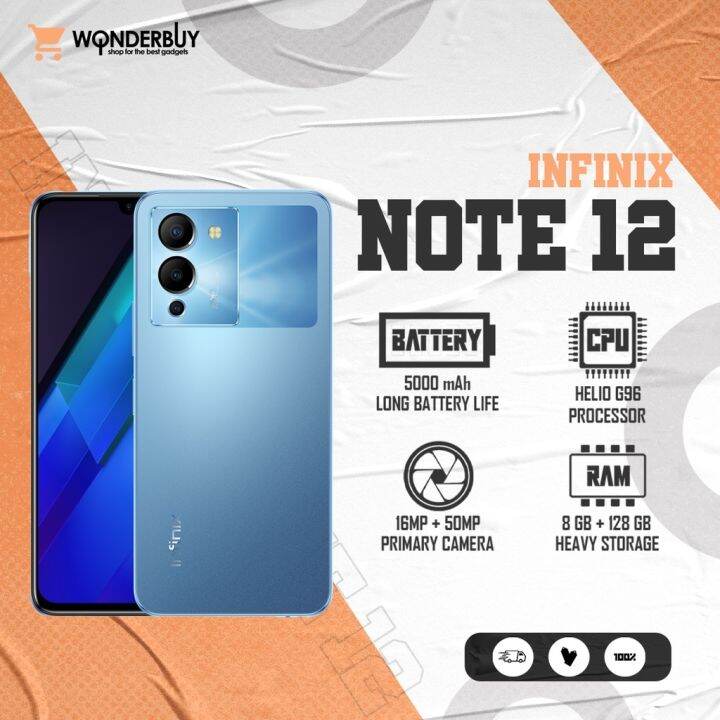 Infinix Note 12 G96 8GB RAM 128GB/256GB ROM MediaTek Helio G96 6.7 ...