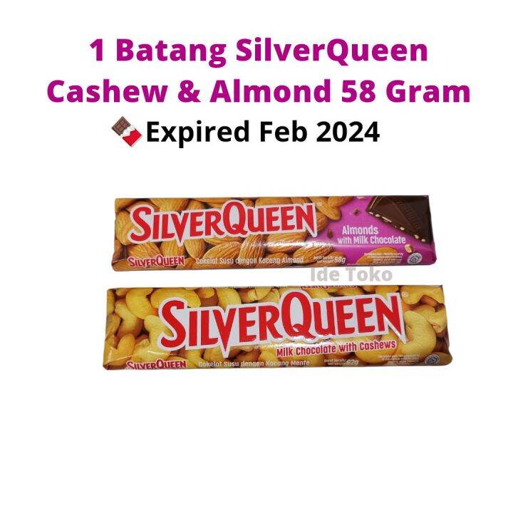 SilverQueen Almond 58 Gram Expired 2024 | Lazada Indonesia