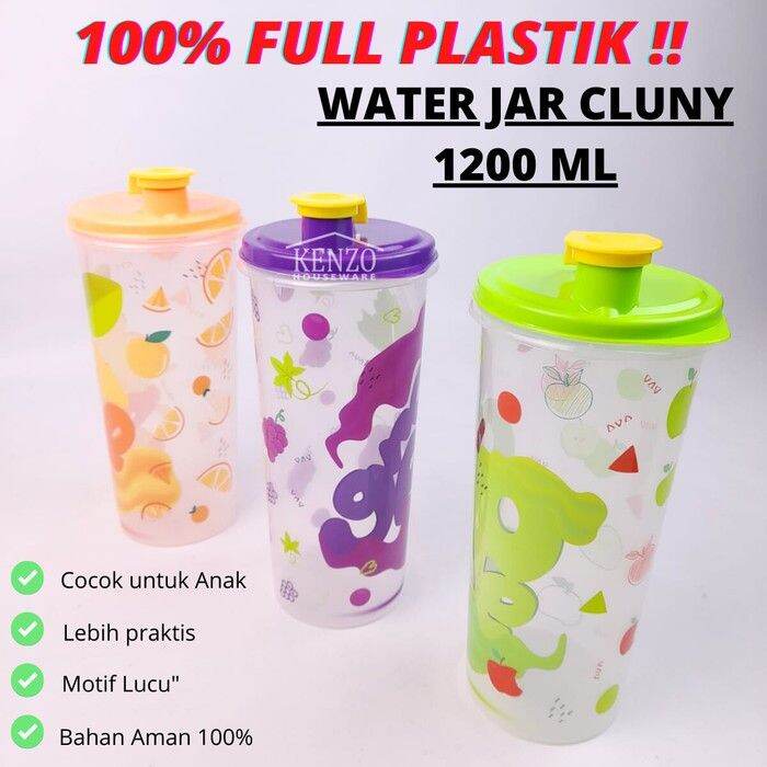 Botol Air Minum Plastik 1500 ML Water Jar Warna Botol Bottle Minum ...