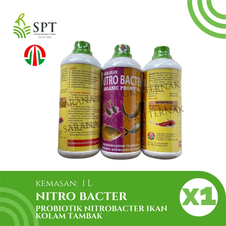 NITRO BACTER BACTERI 1L 1000ml PROBIOTIK NITROBACTER IKAN KOLAM TAMBAK | Lazada Indonesia