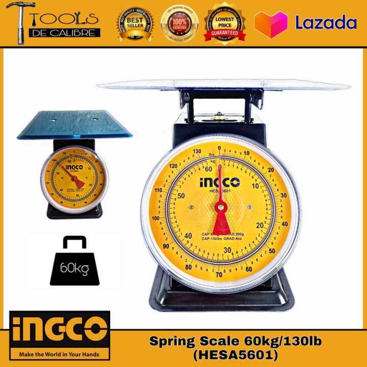 INGCO Original Spring Table Scale 60kg (HESA5601) | Lazada PH