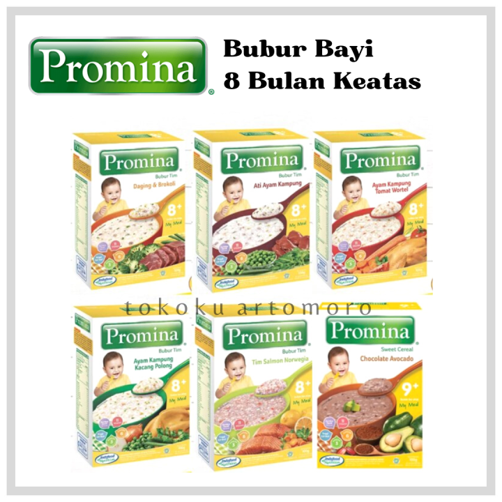 Promina Bubur Bayi 8 Bulan Keatas - MPASI Terbaik - Varian Rasa Lengkap ...