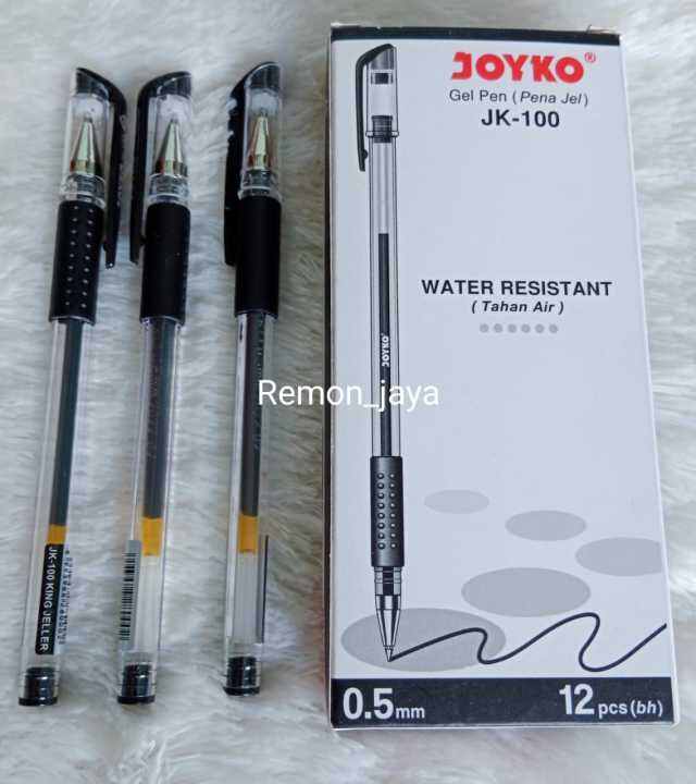 PULPEN GEL PEN JOYKO (PENA JEL) JK 100 - ISI 1 PAK 12 PCS | Lazada Indonesia