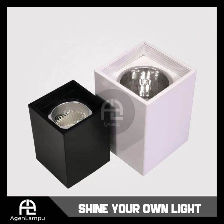 KAP LAMPU RUMAH DOWNLIGHT OB OUTBOW KOTAK 3 inch / 4 inch / 5 inch E27 ...
