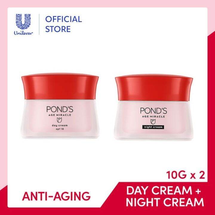 PONDS Age Miracle Anti-Aging Day and Night Cream 10g | Lazada PH