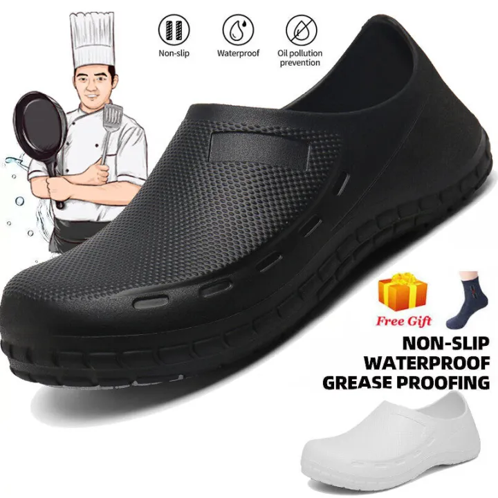 Ready Stock Chef Shoes for Men and Women's Slip-Resistant ...
