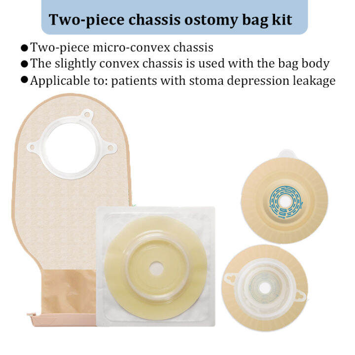 Two-piece micro-convex chassis adhesive base two-piece colon anorectal ...