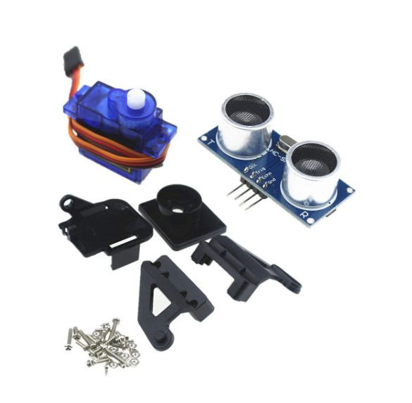 Ultrasonic Module HC-SR04 + 9G SG90 servo motor + FPV dedicated nylon PTZ for arduino kit ...