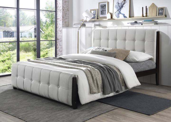 Cotton Padded bedframe Kf1102 Malaysian Rubber Wood | Lazada PH