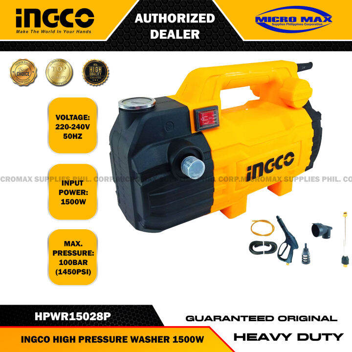INGCO HIGH PRESSURE WASHER 1500W INGCO HIGH PRESSURE WASHER 1500W