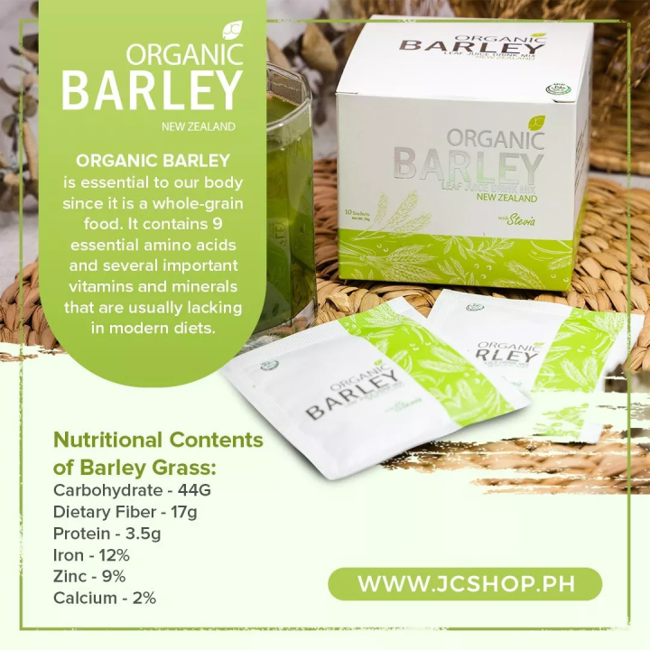 JC Premiere Organic Barley Juice 10 Sachet Food Supplement Super Food ...