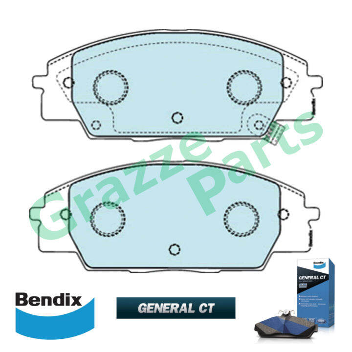 Bendix General CT Disc Brake Pad Front DB1452 - Honda Civic Type R (EP3) | Lazada