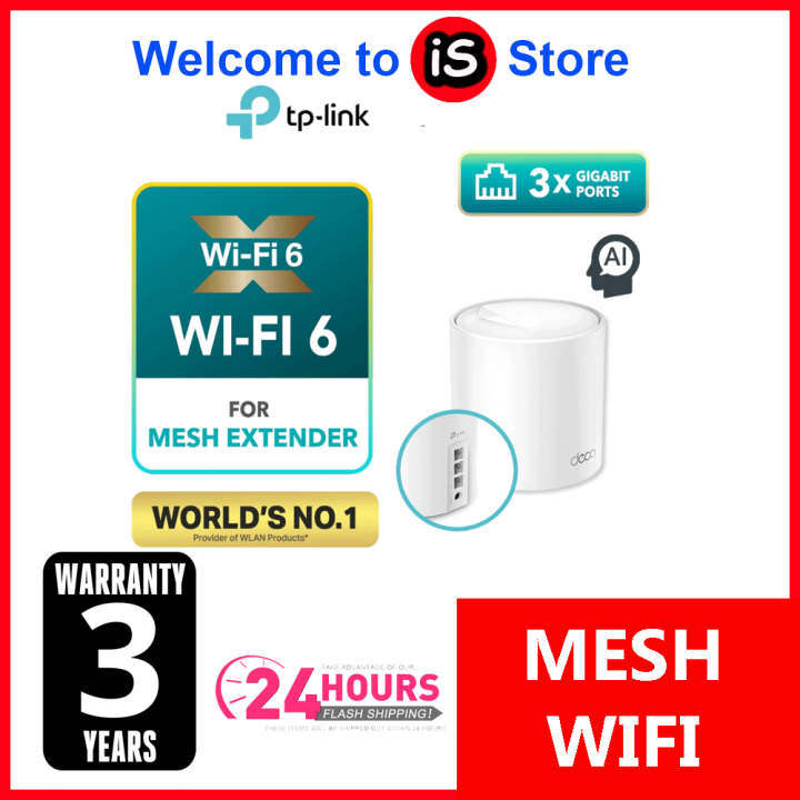 TP-Link AX3000 Whole Home AI-Driven Wifi 6 Mesh Wifi Router or AP Mode ...