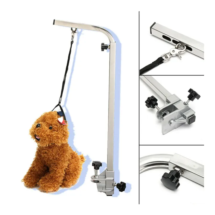 CS Telescopic Stainless Steel Bracket Pet Grooming Table Hanger Leash ...