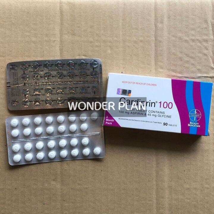 Wonder Plan Cardiprin 100 (100mg Aspirin & 45mg Glycine) - 30s (1 Strip ...