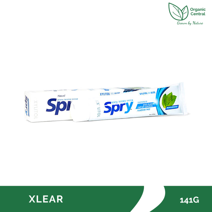 Spry Peppermint Xylitol Toothpaste 141g Fluoride Free | Lazada PH