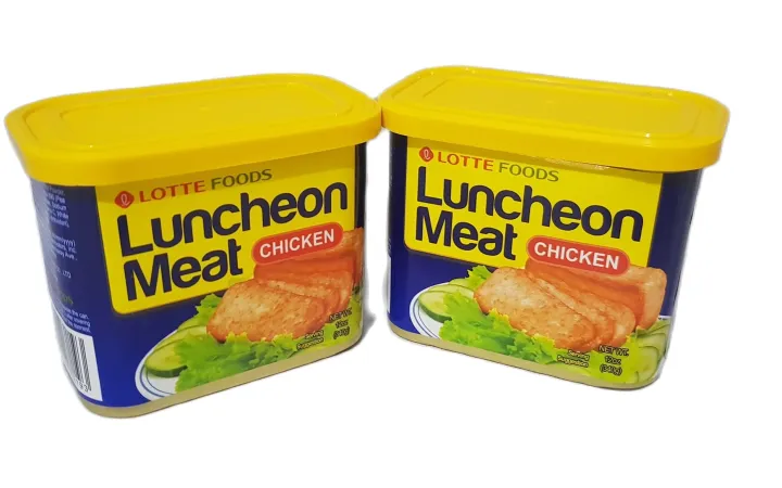 Lotte Foods - LUNCHEON MEAT - Chicken Flavor (pack of 2 pieces x 340 ...