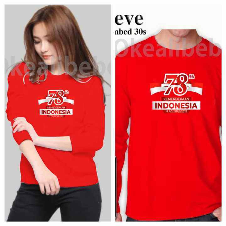 KAOS LENGAN PANJANG HUT RI 78 17 AGUSTUS PRIA WANITA KAOS LENGAN ... KAOS LENGAN PANJANG HUT RI 78 17 AGUSTUS PRIA WANITA KAOS LENGAN ...