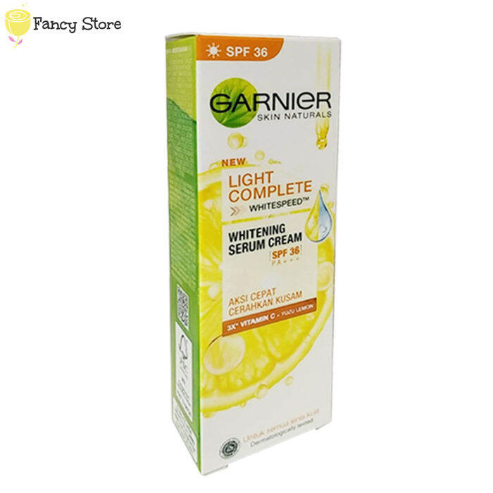 Garnier Light Complete [SPF] White Speed Serum Cream SPF YUZU 20 ml ...