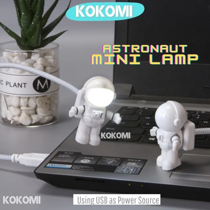 Kokomi Lampu LED Spaceman Astronot Lucu Lampu Meja Lampu Belajar Baca ...