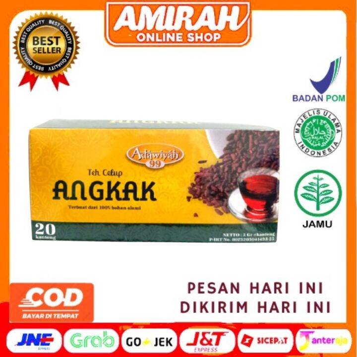 TEH CELUP ANGKAK ADAWIYAH ISI 20 KANTONG | Lazada Indonesia