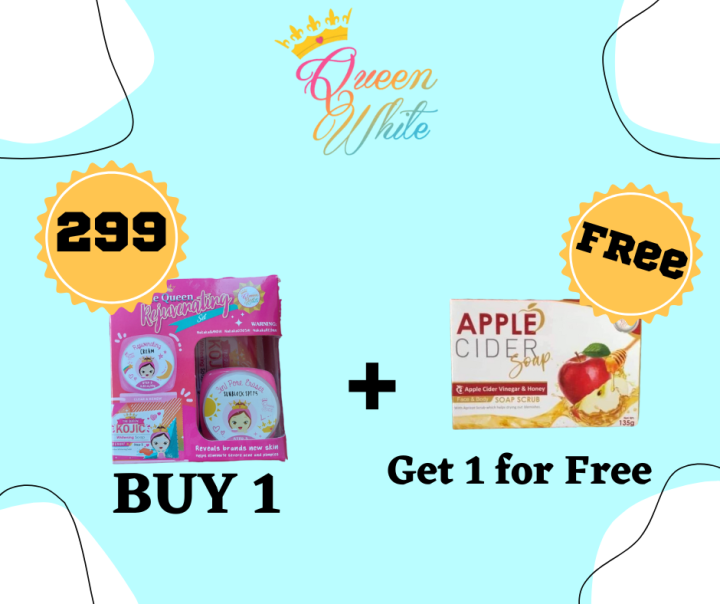 Queen White Rejuvenating Set + Free ACV Soap | Lazada PH