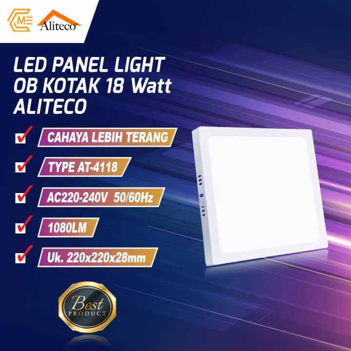 Lampu Downlight Led 18 Watt Outbow Segi Putih AT-4118 | Lazada Indonesia