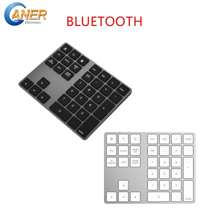 34 Keys Bluetooth Wireless Numeric Keypad Mini Numpad with More ...