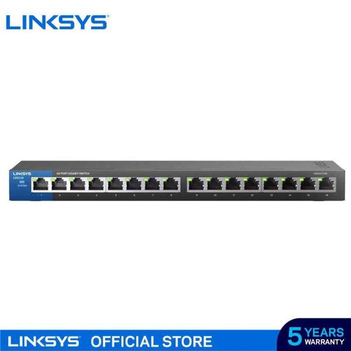 Gigabit Switching Hub LINKSYS (LGS116-AP) 16 Port (11'') | Lazada.co.th