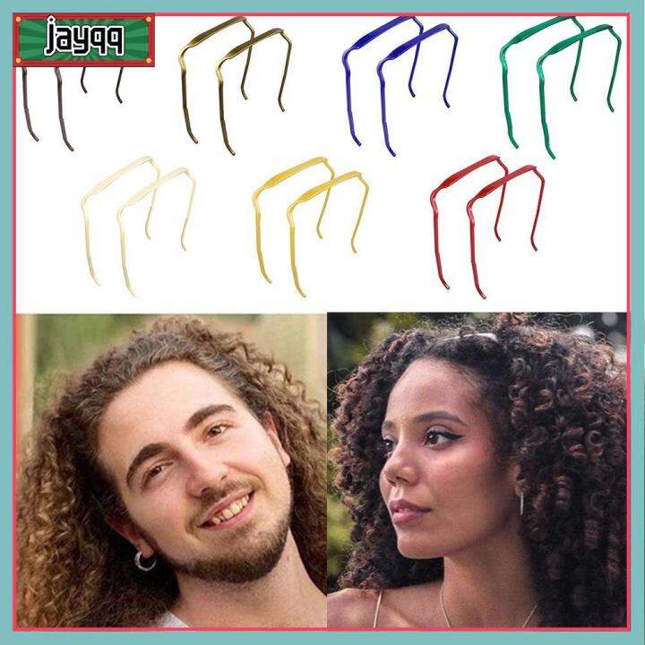 JAYQQ ของขวัญสำหรับเด็ก หยิกหนา อุปกรณ์เสริมหมวก สไตล์แฟชั่นสไตล์ ใหญ่มากๆ ห่วงผมที่มองไม่เห็น ...