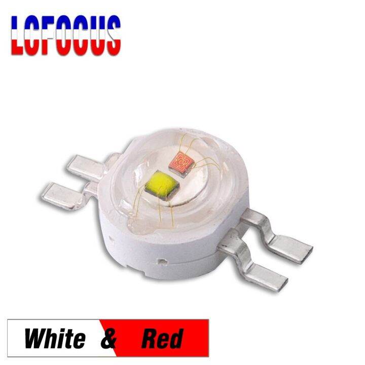 Double LED Chip 2*3W White Red Bicolor High Power COB SMD Diode DIY 3W ...
