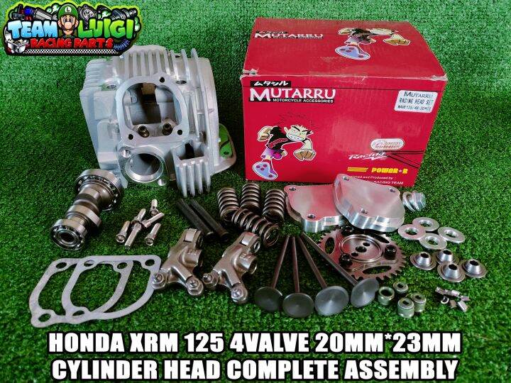 MUTARRU HONDA XRM 125 4VALVE 20MM*23MM CYLINDER HEAD ASSEMBLY | Lazada PH