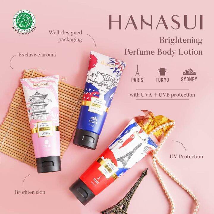 Hanasui Brightening Perfume Body Lotion 180ml losion parfum | Lazada ...