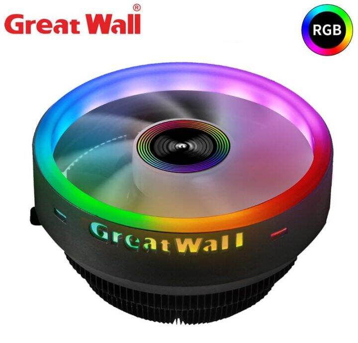 ซิ้งค์cpu ซิ้งค์พัดลมยี่ห้อgreat well RGB CPU COOLER AMD AND INTEL ...
