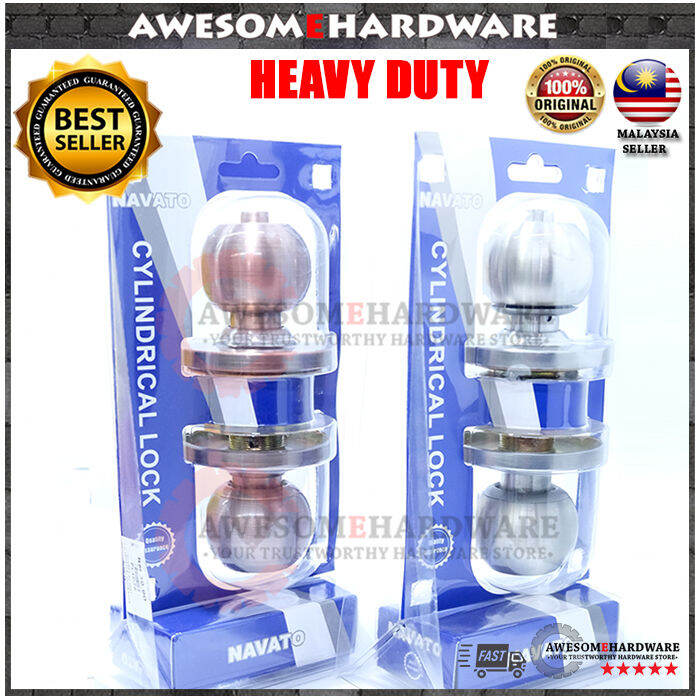 (SN OR AC) NAVATO/MEWAH HEAVY DUTY CYLINDRICAL DOOR LOCK WITH 60MM ...
