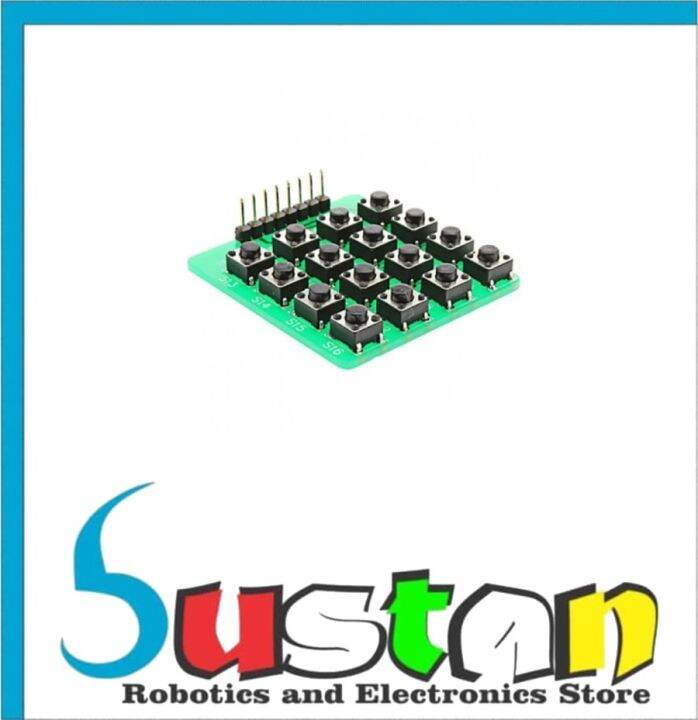 Keypad 4x4 Matrix 16 Tact Switch Button Module For Arduino Lazada Indonesia
