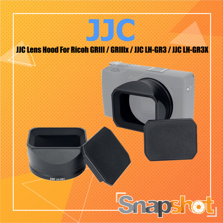 JJC Lens Hood Ricoh GRIII / GRIIIx / JJC LH-GR3 / JJC LH-GR3X ฮูด Ricoh GR3 GR3x Metal Square ...