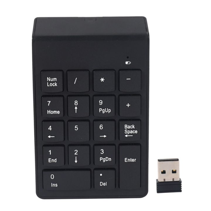 Numeric Keypad,18 Keys Wireless USB Number Pad Keyboard With 2.4G Mini USB Numeric Receiver for ...