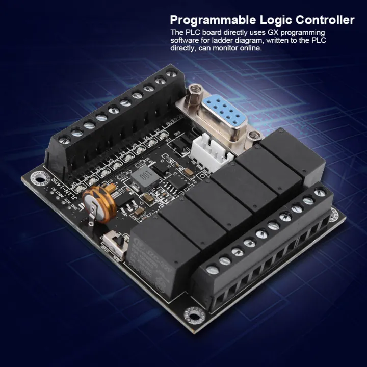 【Mother and Baby】PLC Industrial Programmable Control Board FX1N-14MR ...