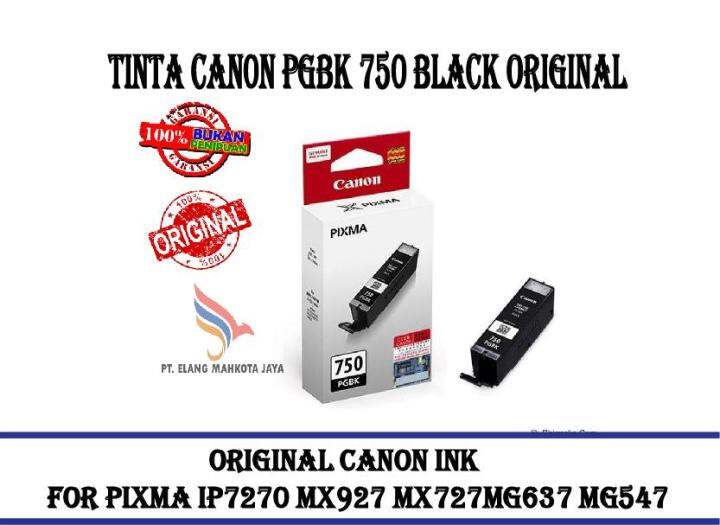 Tinta Canon Pgbk 750 Black Ink Original | Lazada Indonesia