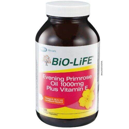 Promotion BIO-LIFE EVENING PRIMROSE OIL 1000MG (EPO) PLUS VITAMIN E 180 ...