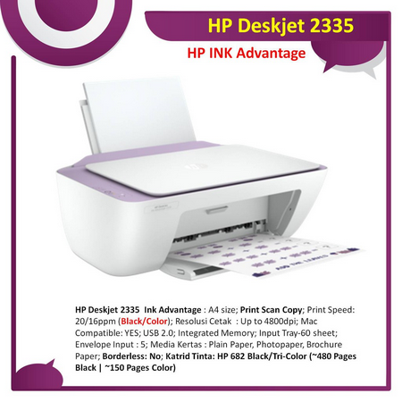 PRINTER HP DESKJET INK ADVANTAGE 2335 AIO | Lazada Indonesia