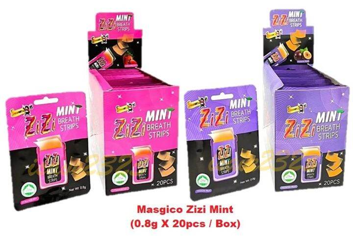 [HALAL] Masgico Zizi Mint (8g X 20pcs / Box) - Strawberry / Passion ...