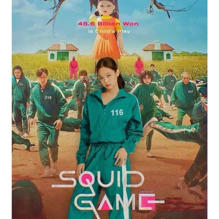 Squid Game Outfit 456 001 218 067 Customize Number Korean Drama Cosplay Halloween Cosplay