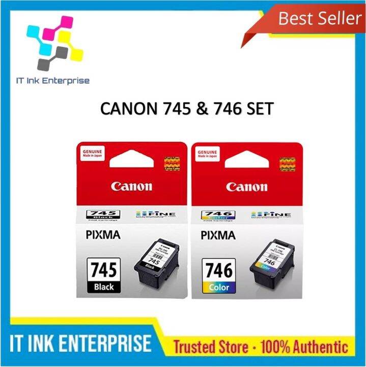 Canon 745 Black PG 745 and 746 Triolor CL 746 Original Ink Cartridge ...