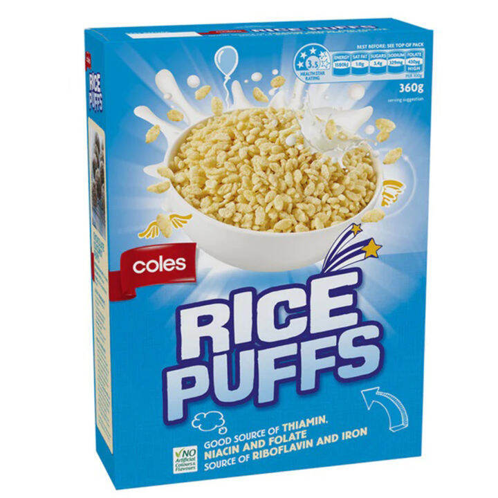 Coles Rice Puffs - Cereal 360g | Lazada PH