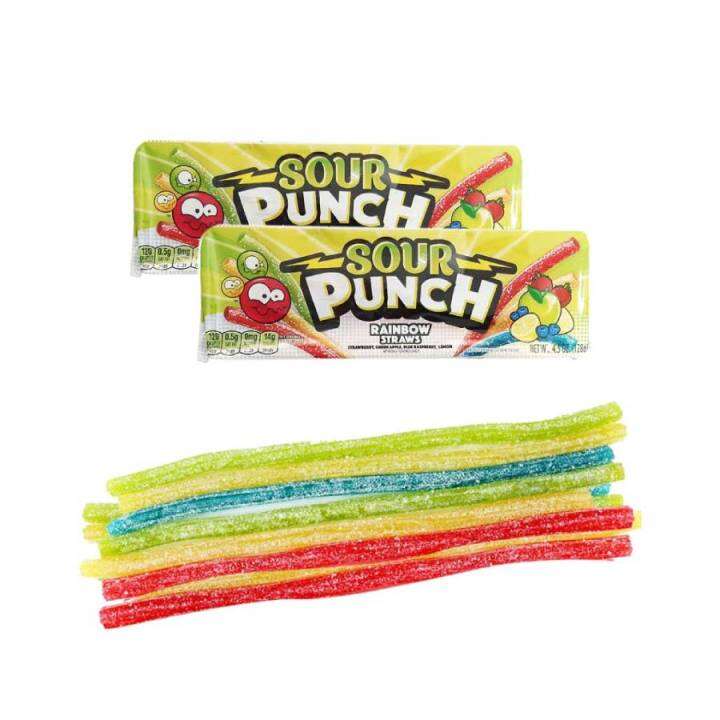 Sour Punch Rainbow Straws (128g) | Lazada PH