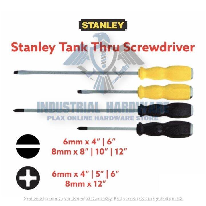 Ready stock 65-259-1 Stanley Tank Thru Screwdriver 8mm x 10" | Lazada