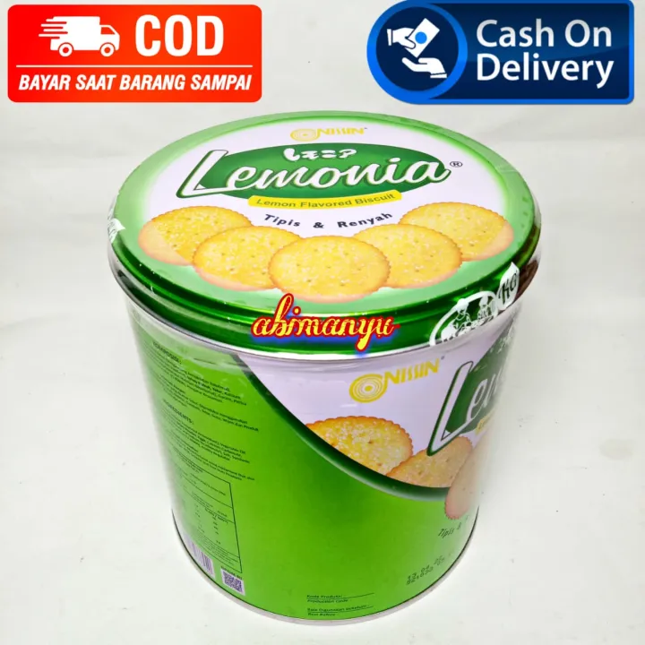Biskuit Nissin Lemonia Kaleng 650 gram | Lazada Indonesia